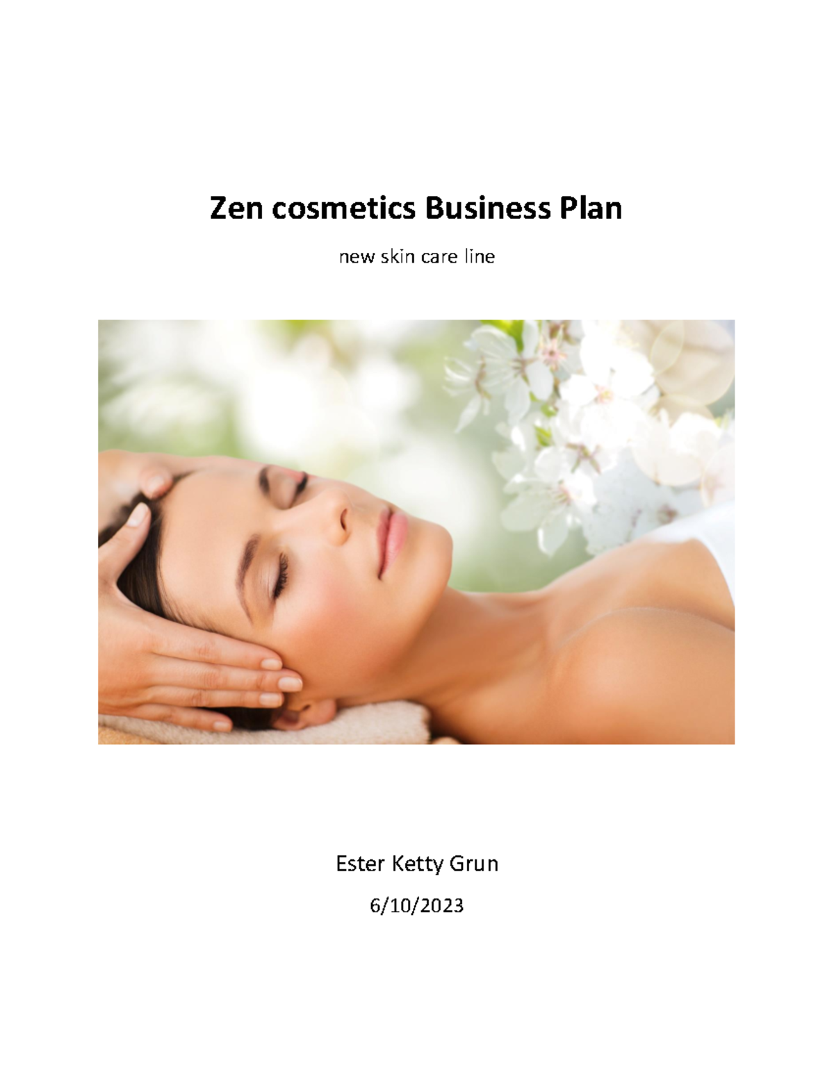 Zen cosmetics marketing plan - Zen cosmetics Business Plan new skin ...