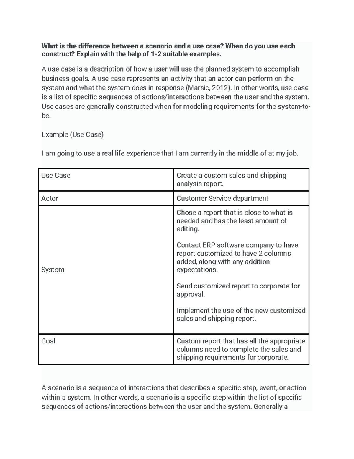 Discussion Unit 3 (Software Engineering) - What is the difference ...