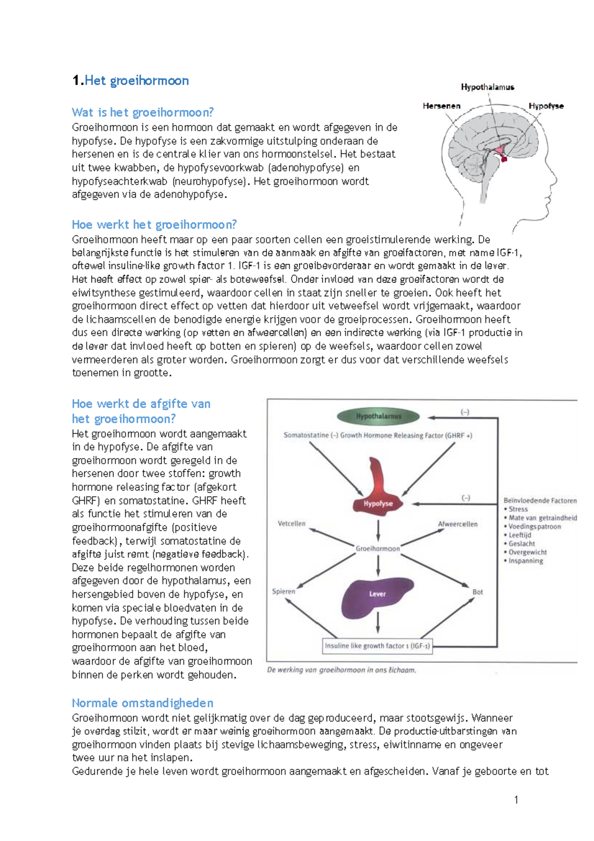 Groeispurt en groeihormoon-geconverteerd - 1 1 groeihormoon Wat is het ...