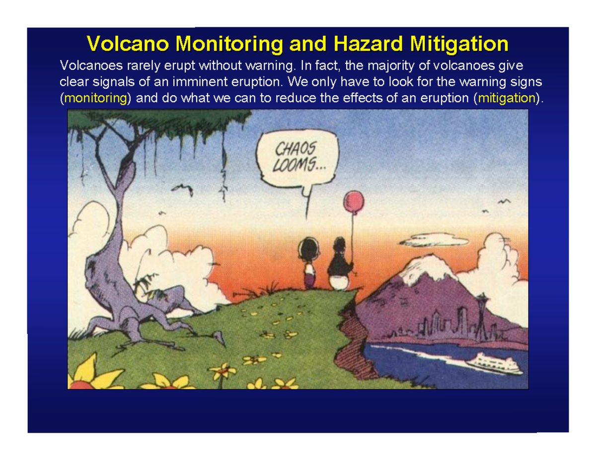 GEO305 8-Monitoring Mitigating - Volcano Monitoring and Hazard ...