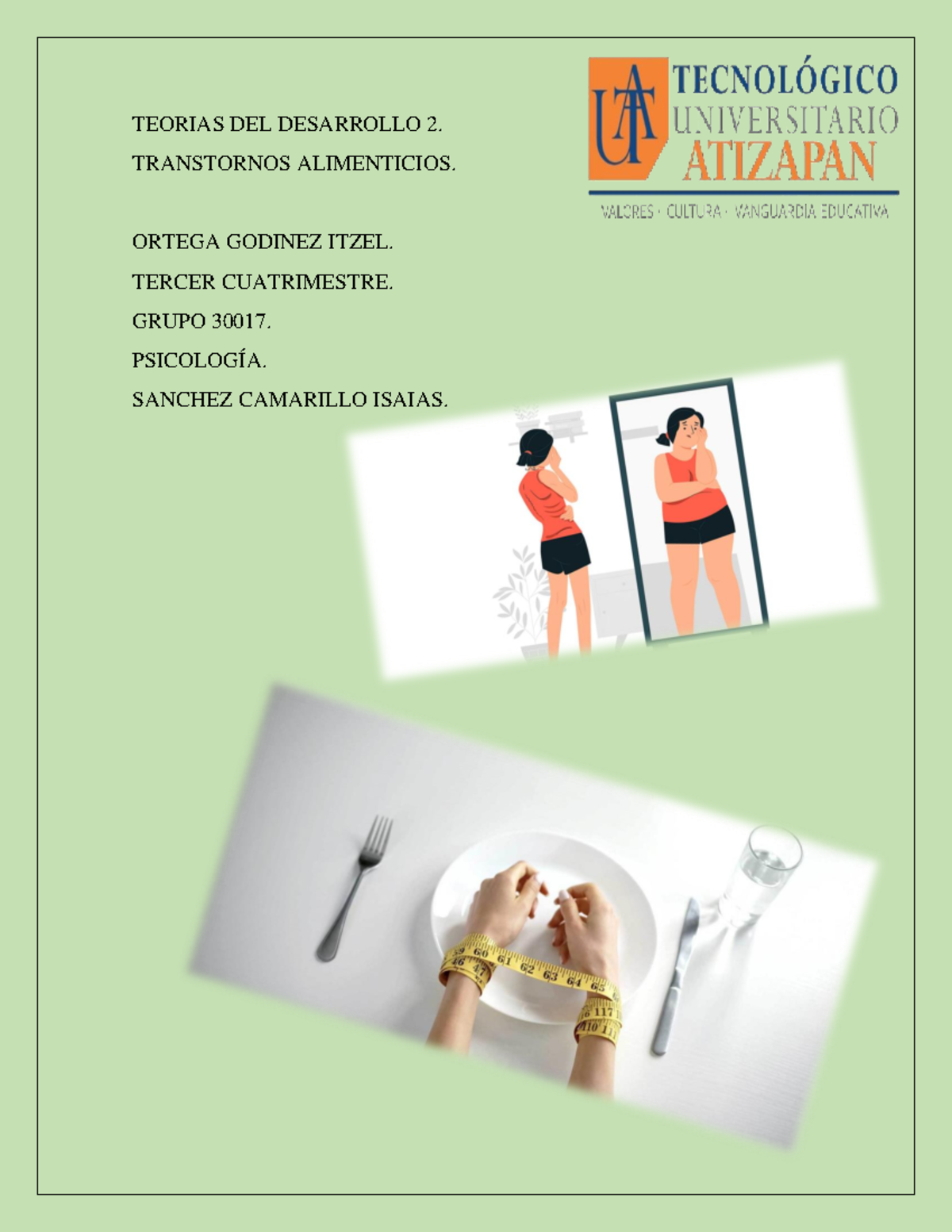 Trastornos alimenticios - TEORIAS DEL DESARROLLO 2. TRANSTORNOS ...