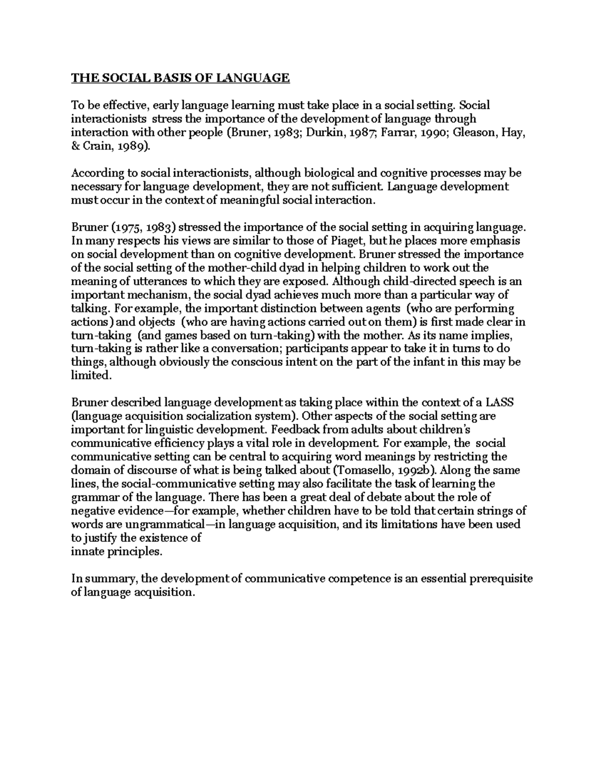 2. THE- Social- Basis-OF- Language - THE SOCIAL BASIS OF LANGUAGE To be ...