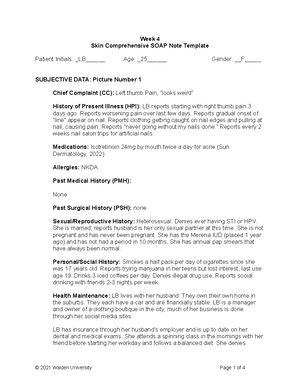 SOAP Note Template for Sore Throat - Studocu