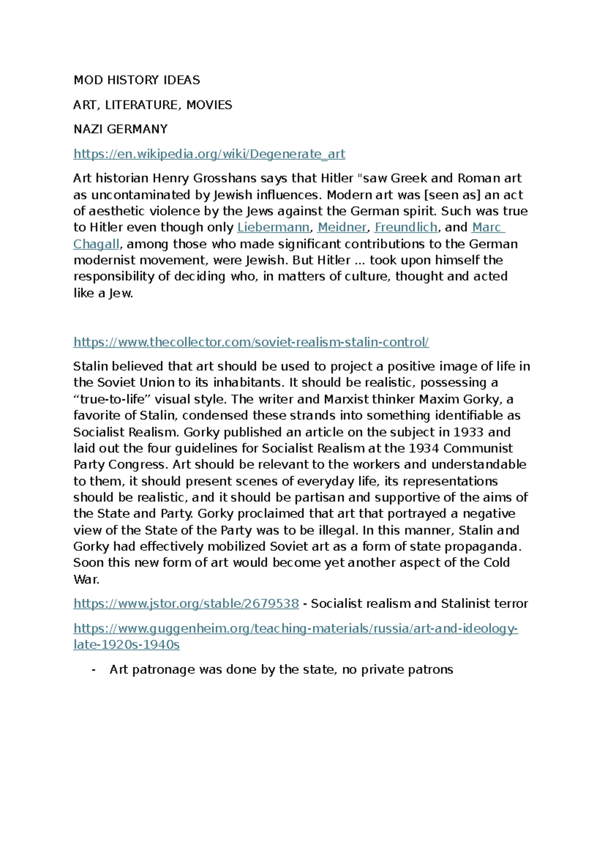 MOD History Assignment NAZI+ Stalin - MOD HISTORY IDEAS ART, LITERATURE ...