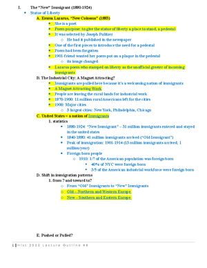 Hist 2020 study guide exam 2 - STUDY GUIDE FOR HIST 2020 EXAM #2 ...