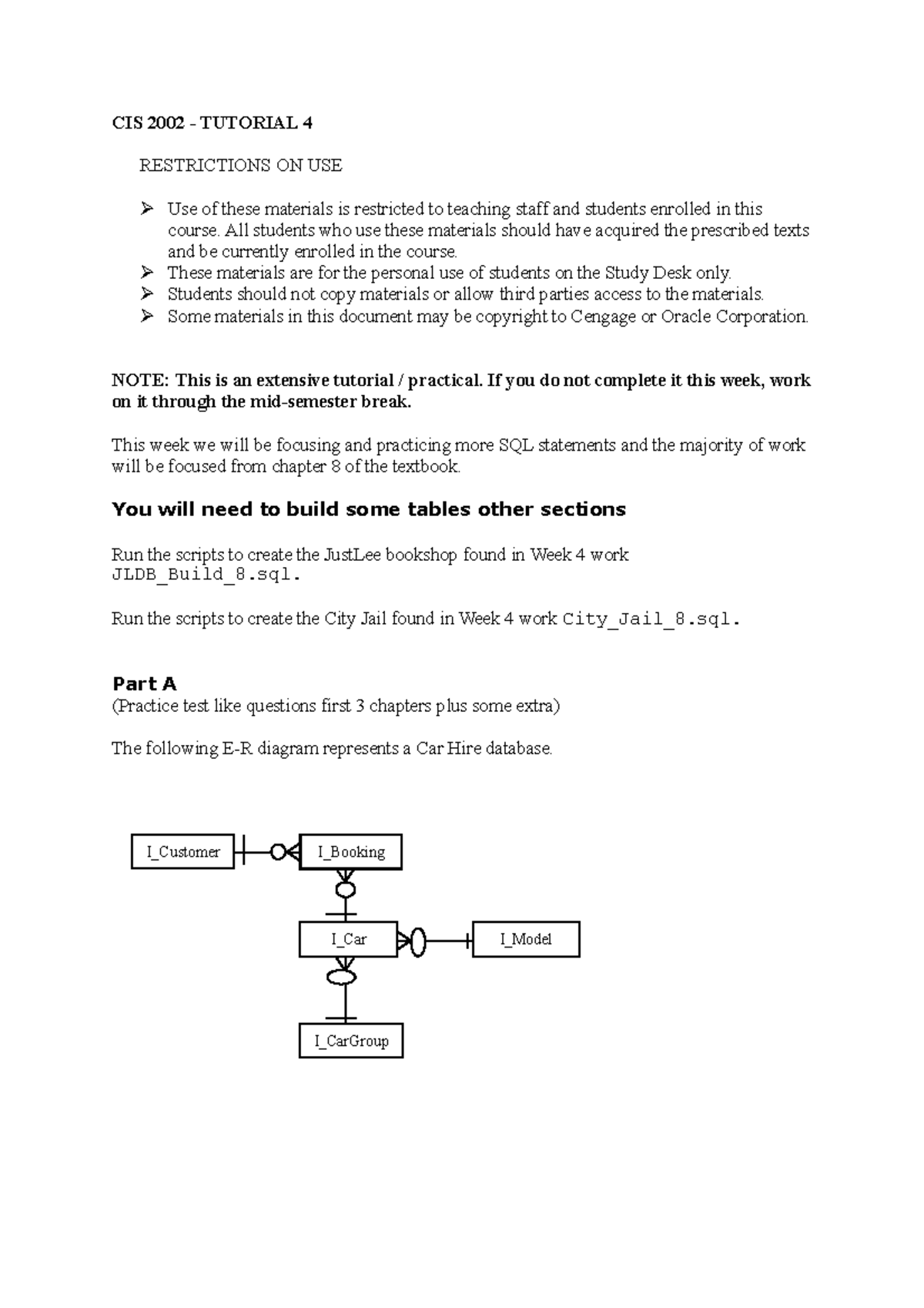Tute4ans CSI 2002 2015 - Tutorial 4 Answers - CIS 2002 - TUTORIAL 4 ...