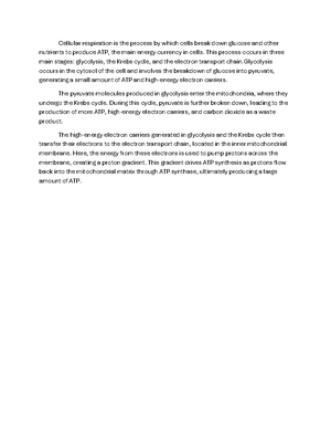 Pogil- Cellular Respiration Practice Questions - an overview - Cellular ...