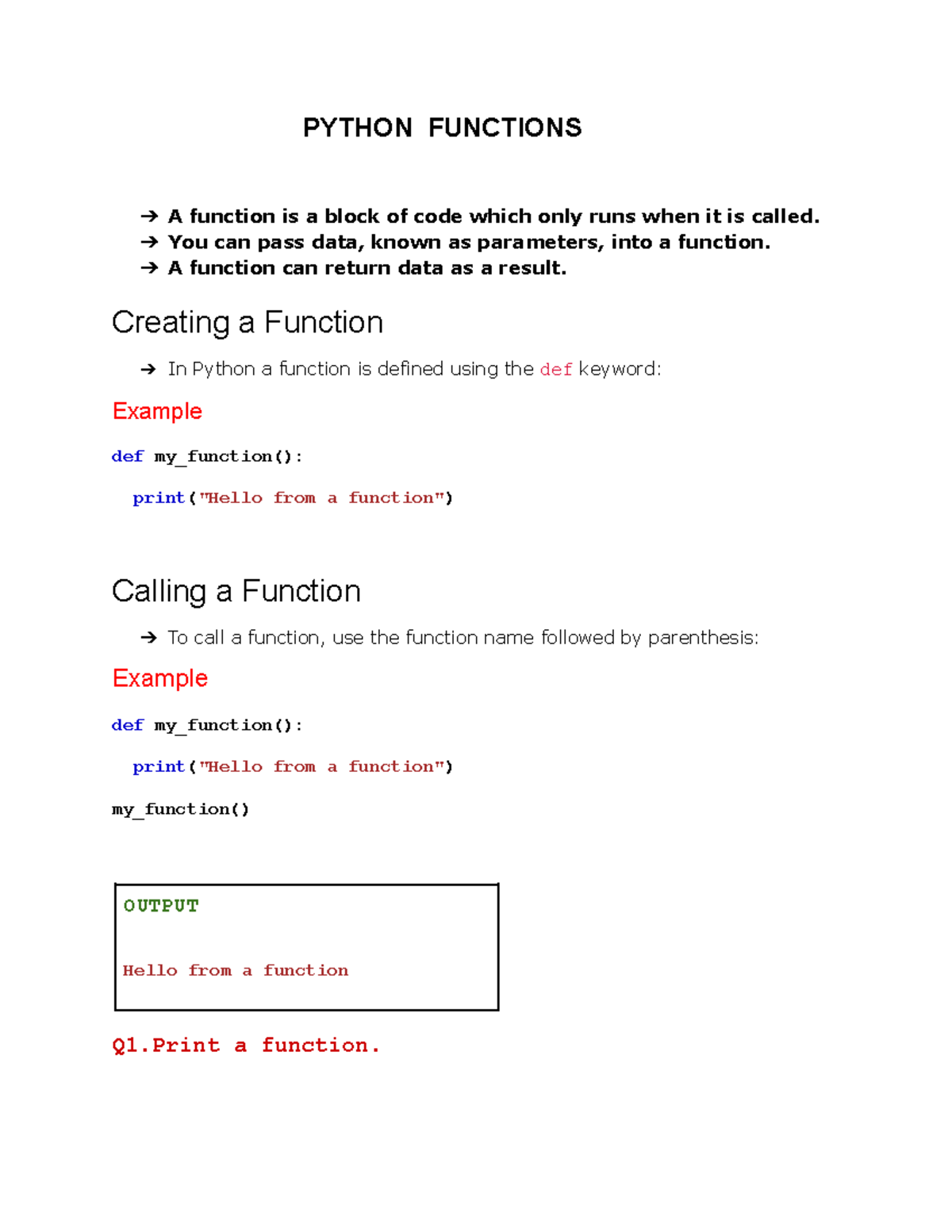 Python Basic Notes - Summary Bachelor's of computer Application (BCA ...