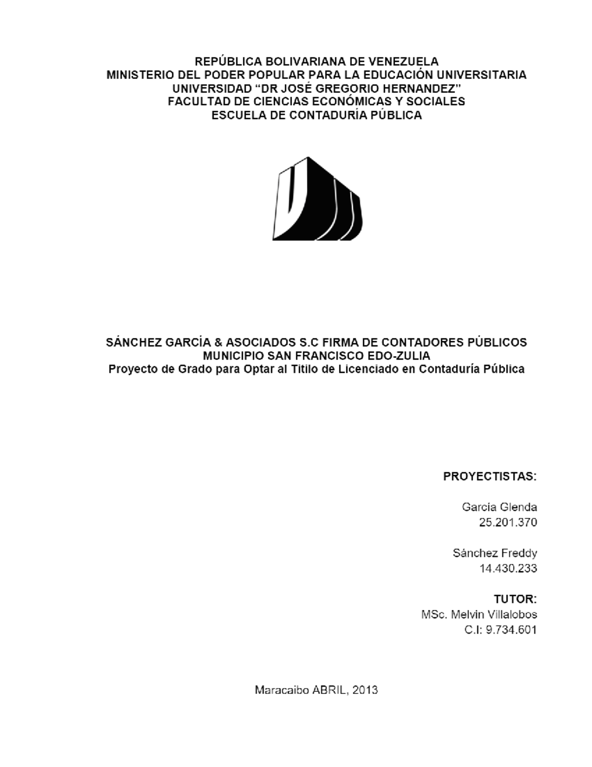 Tesis UJGH Pregrado Emprendimiento - Contabilidad - Studocu