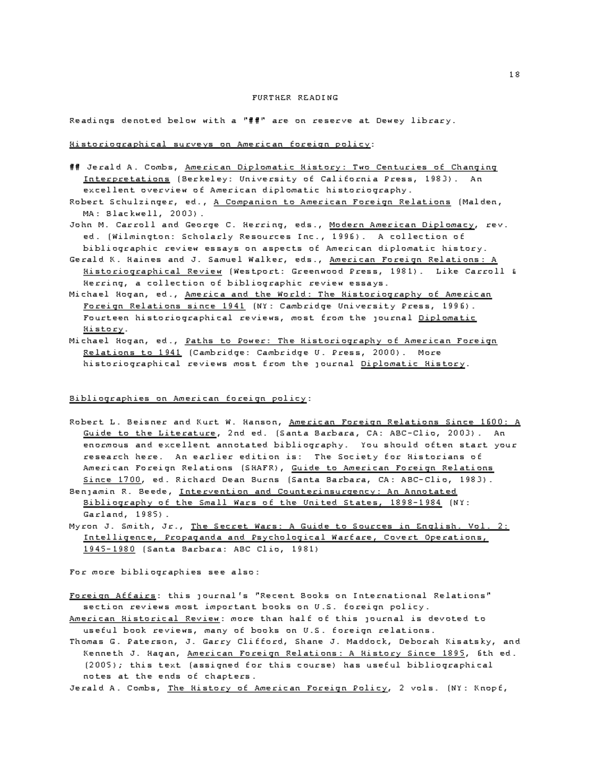 MIT17 40F10 further read - FURTHER READING Readings denoted below with ...