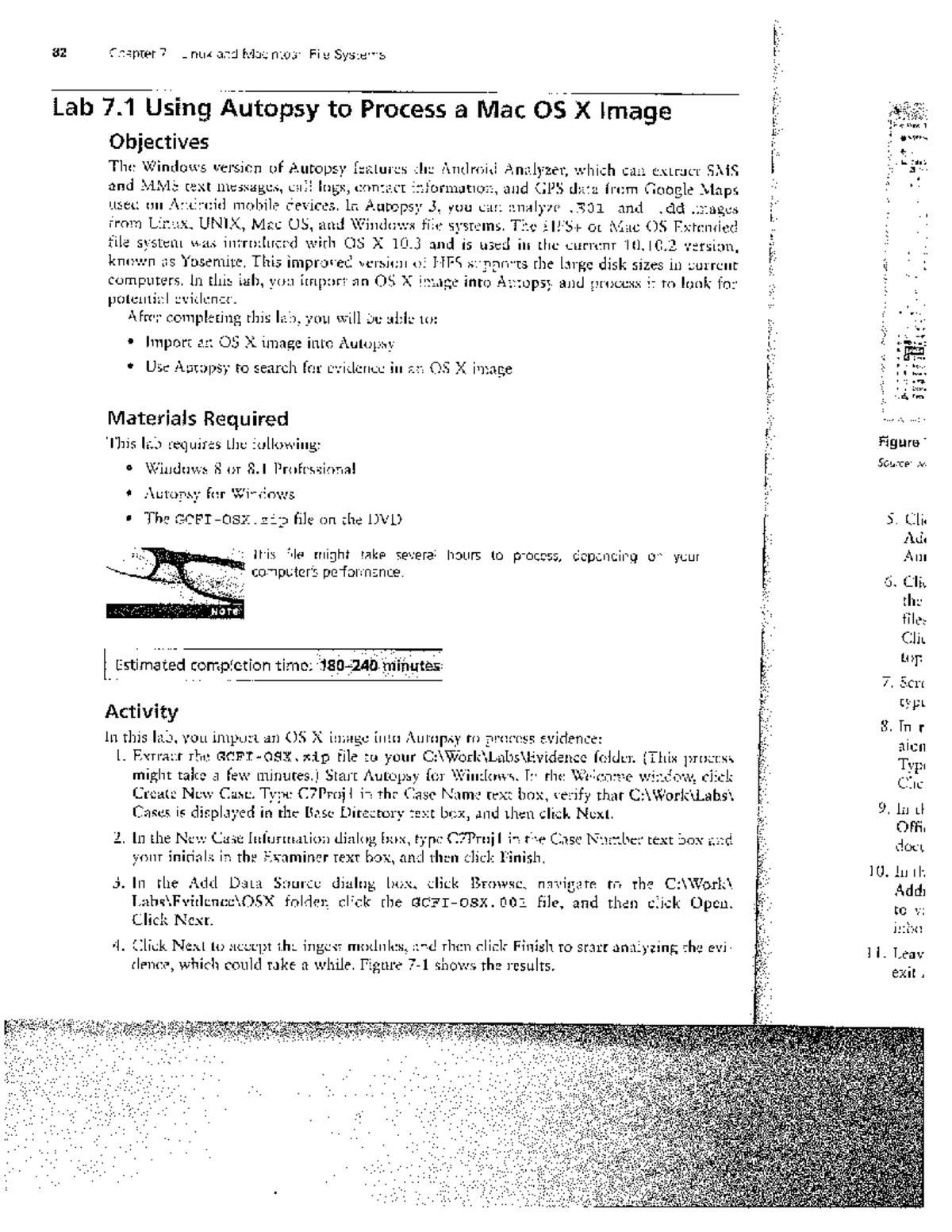 Handout Lab 1 - lab - 82 Chapter 7 Linux and Macintosh File Systems Lab 7 Using Autopsy to ...