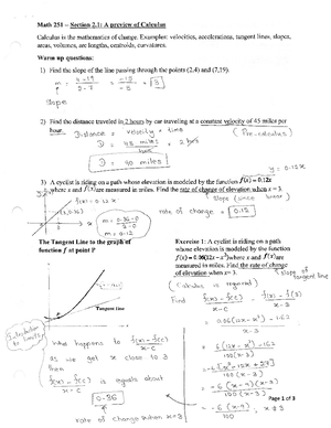 Section 2.4 - Completed Handout - MATH 251 - Studocu