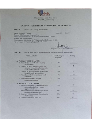 001 - OJT Requirement Checklist - ON-THE-JOB TRAINING REQUIREMENTS ...