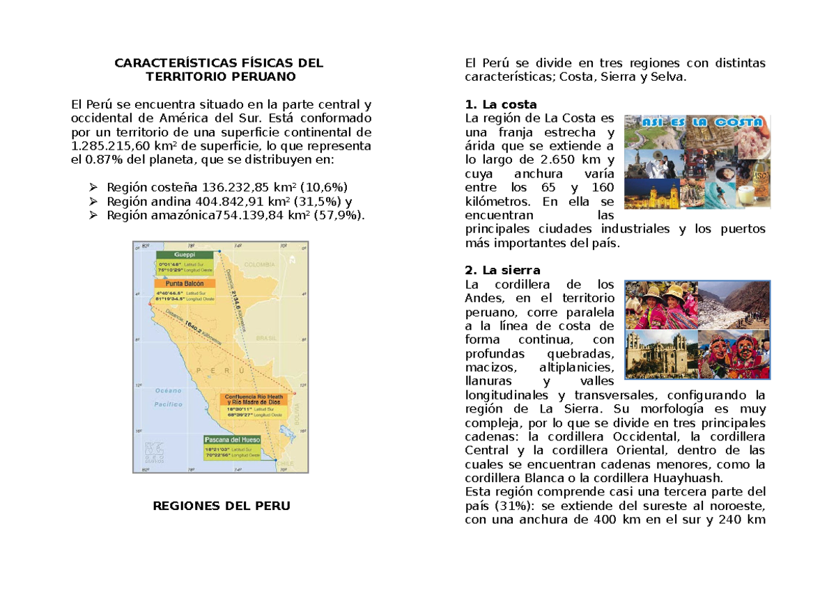 Caracteristicas Fisicas DEL Territorio P - CARACTERÍSTICAS FÍSICAS DEL ...