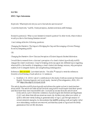 CASE Study-WHO ICF - case study assignment - SLP 543- 8/28/ Case Study ...