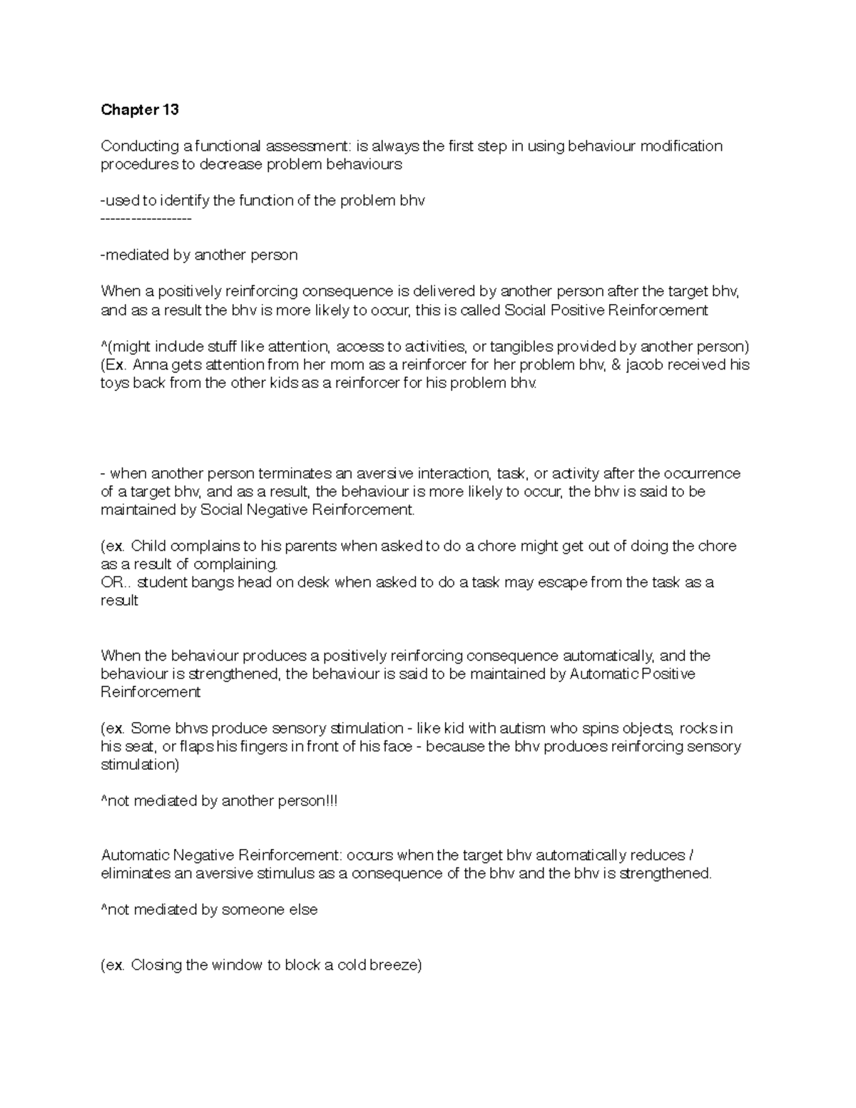 L282 chapter 13 Pdfsd - Behavior Modification: Principles and ...