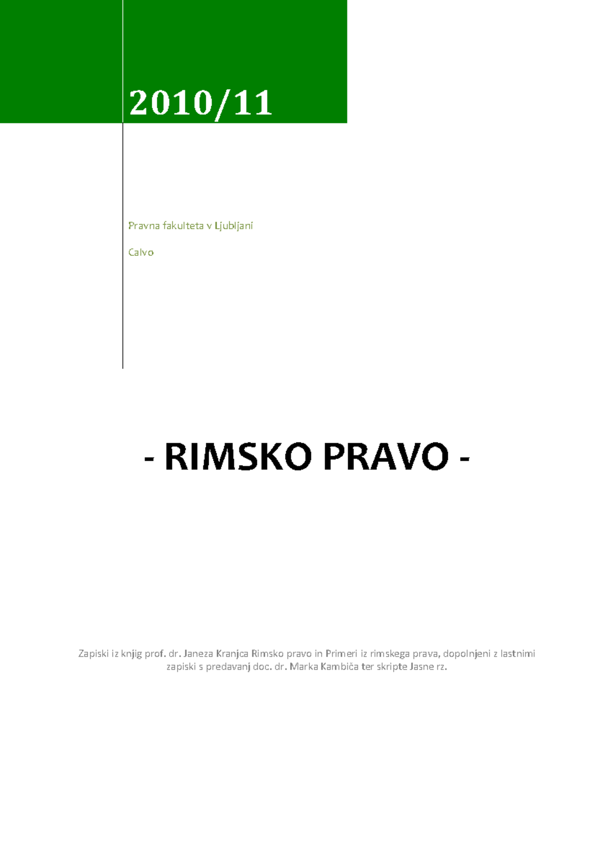 267529820 Rimsko Pravo Natančni Zapiski Iz Knjige Rimsko Pravo Et al ...