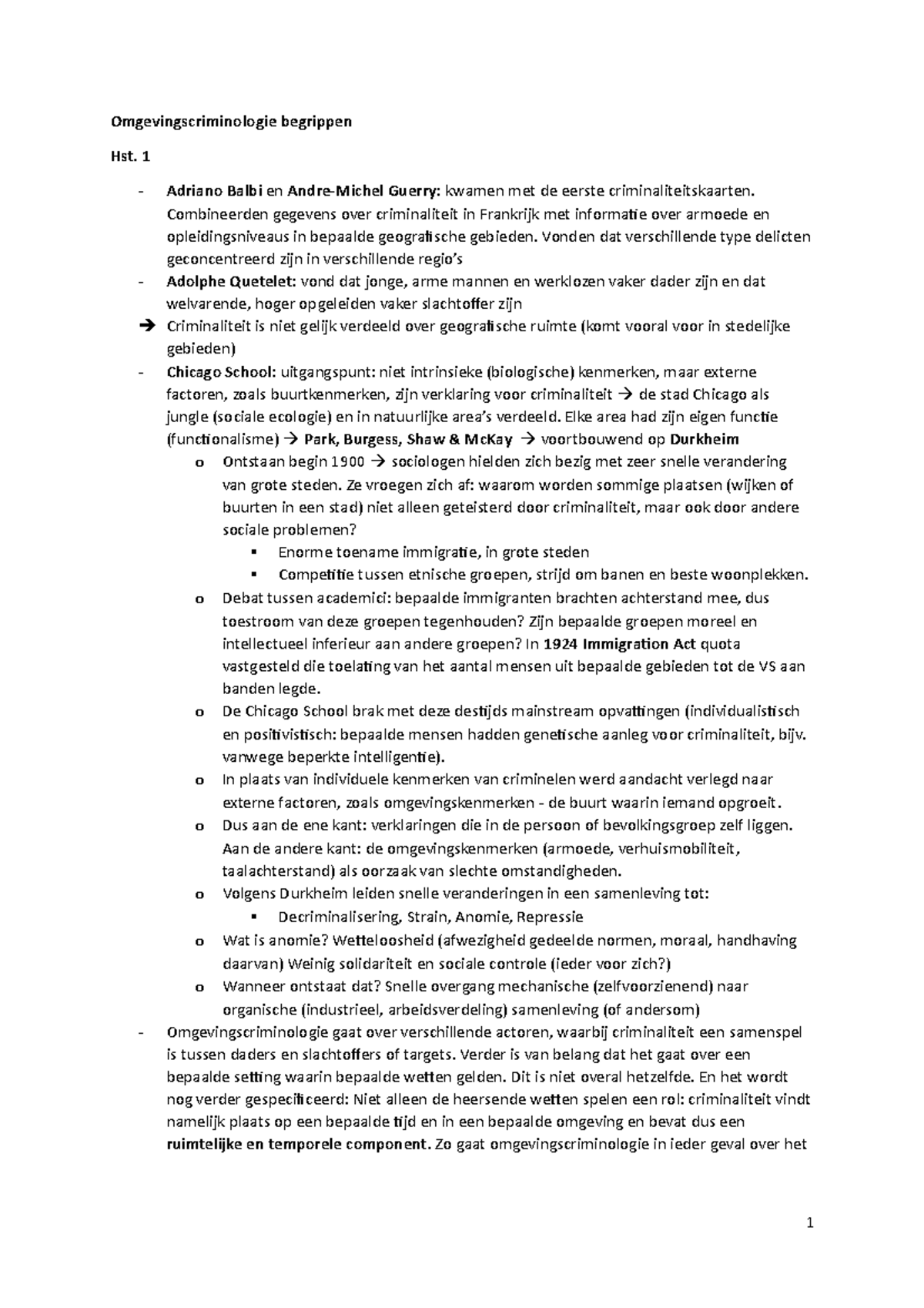 Omgevingscriminologie begrippenlijst - 1 Adriano Balbi en Andre-Michel ...