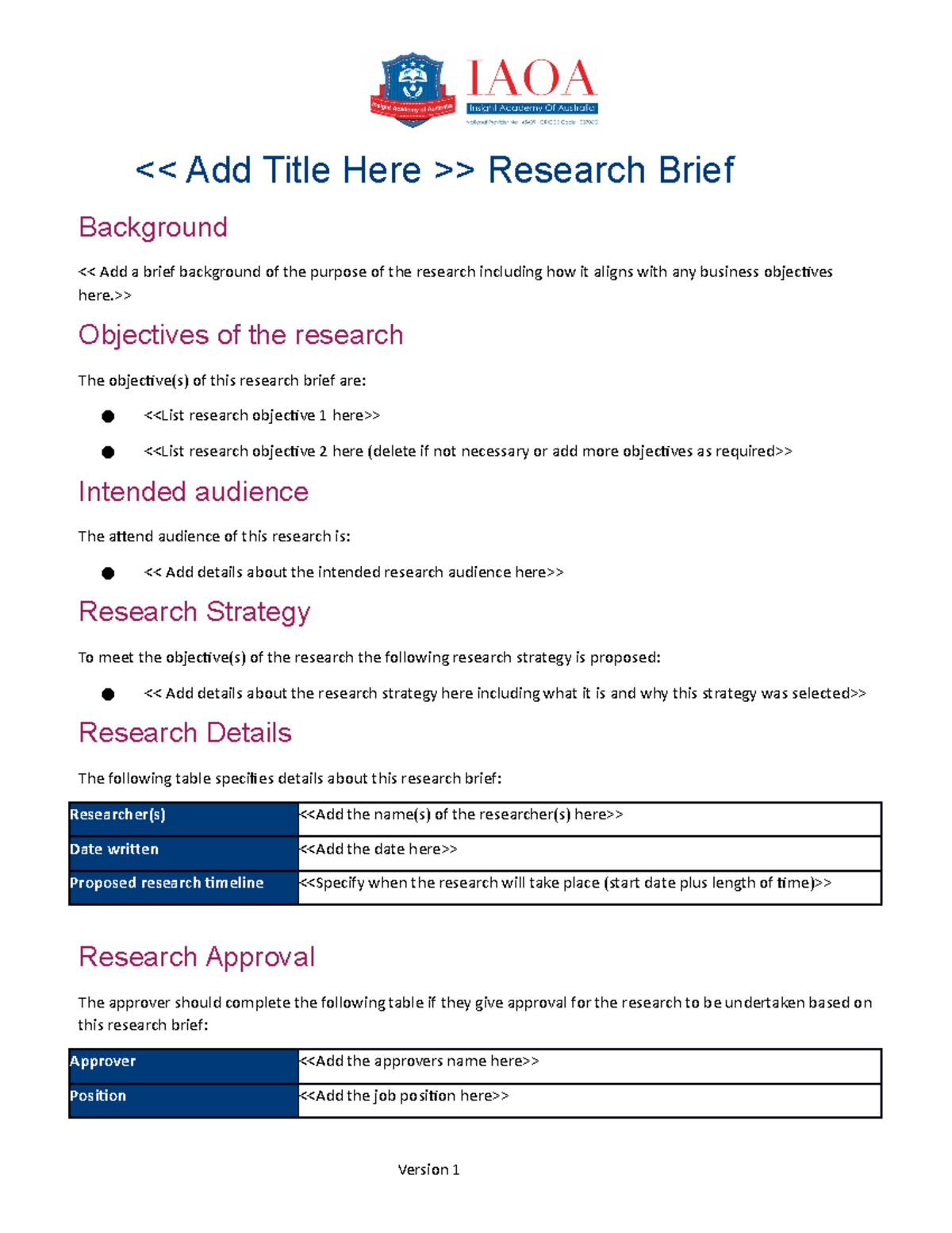 SD TM002 - Research Brief CBSA V1.0 (ID 161871) - Research Brief - Studocu