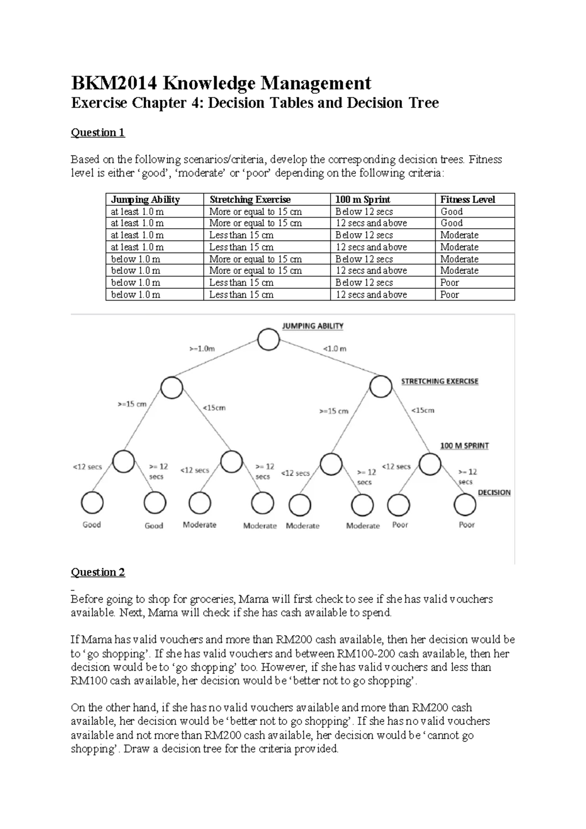 Chapter 4 Exercise - BKM2014 Knowledge Management Exercise Chapter 4 ...