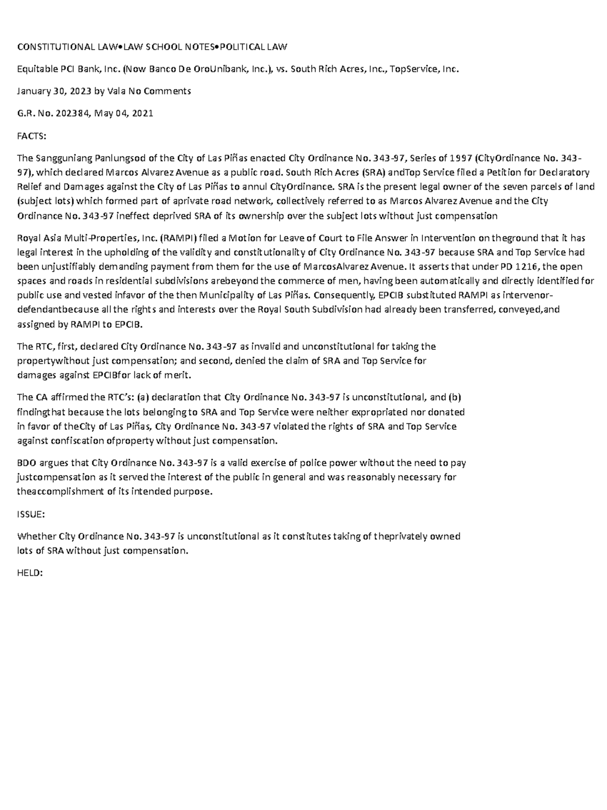 Constitutional LAW - digest - CONSTITUTIONAL LAW•LAW SCHOOL NOTES ...