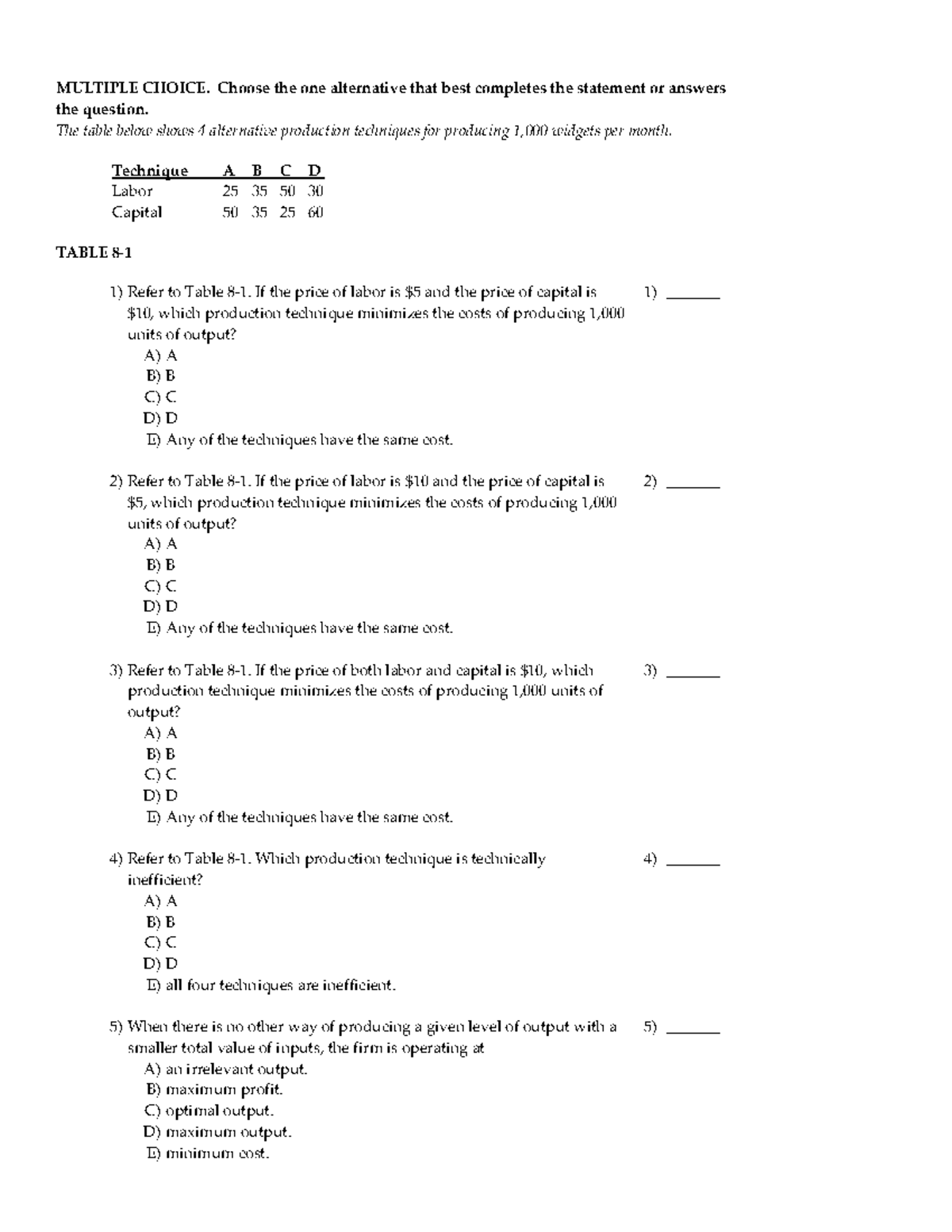 Exam 14 December 2018, questions and answers - MULTIPLE CHOICE. Choose ...