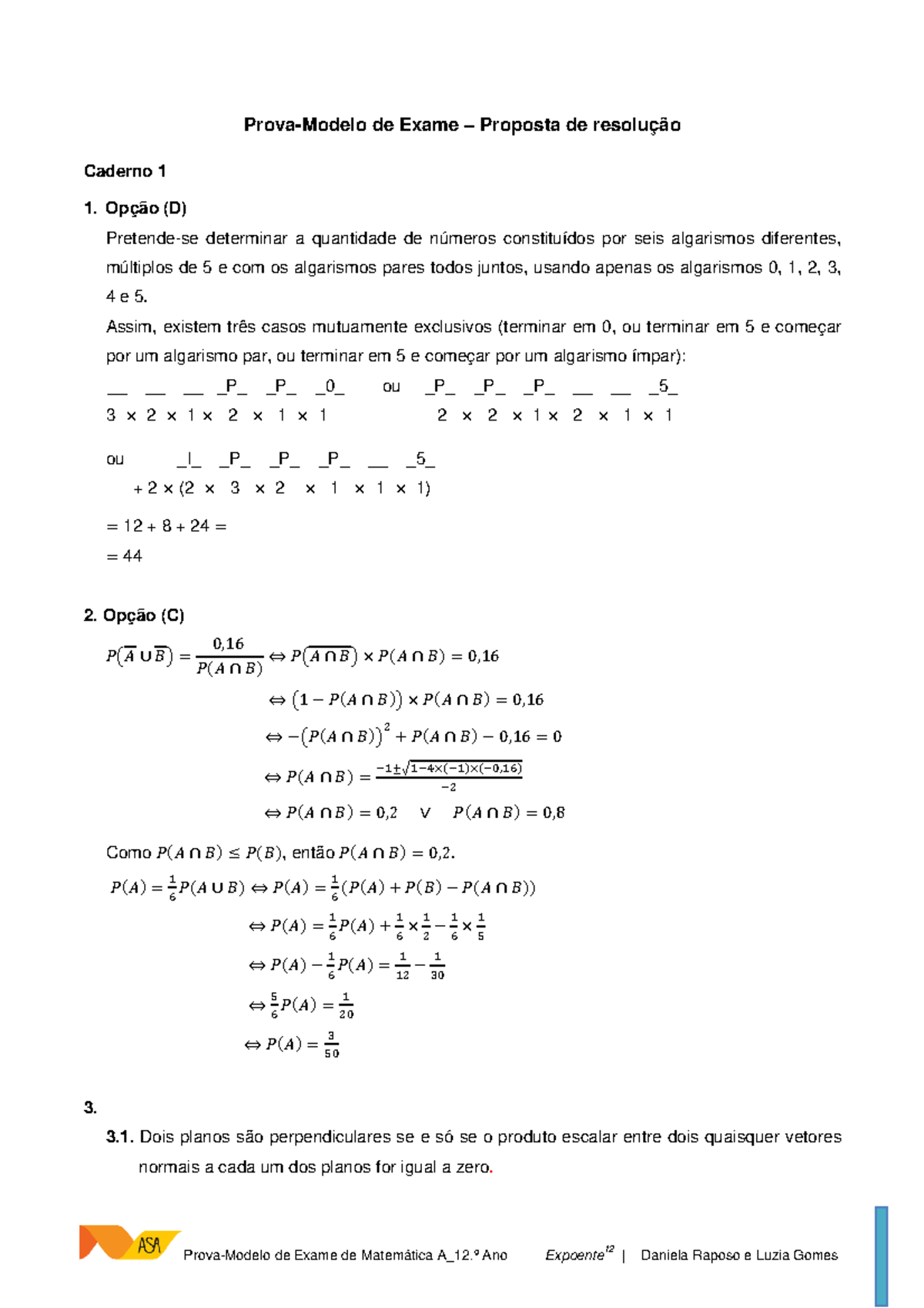 Prova Modelo 05Jun2018 resolução - 12 Prova-Modelo de Exame – Proposta ...