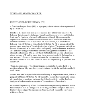 Session 1 - Fundamentals - DCIT 305: Databases Fundamentals Session 1: Introduction to Database ...