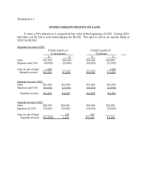 P 6-7 - Examples 5 - P6- Workpaper (upstream sales current and previous ...