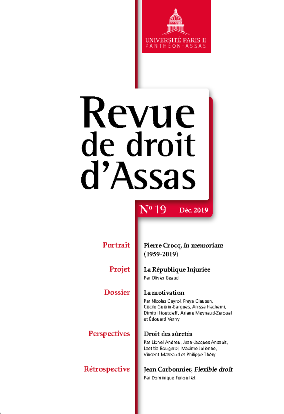 249 Revue de droit d'Assas N - Revue de droit d’Assas Portrait Pierre ...