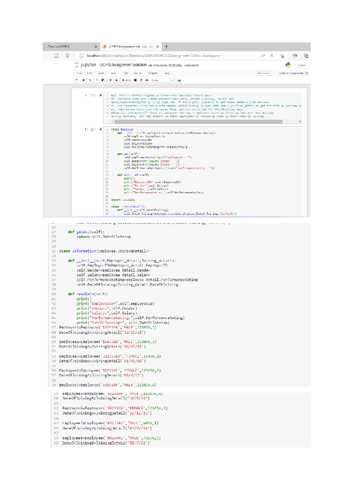 OOPS Assignment Solution - Contemporary issues in accounting - Studocu