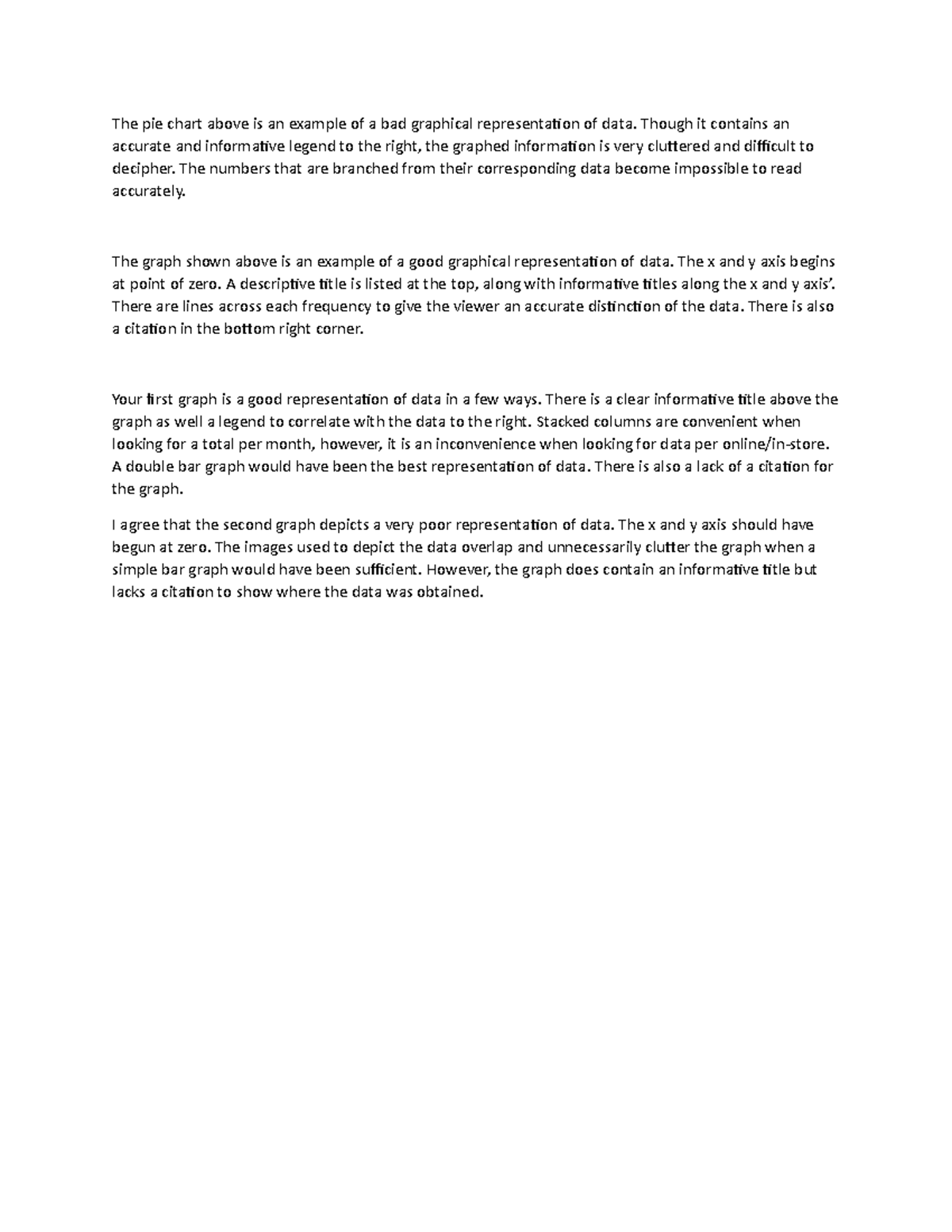 3-3 discussion - MAT 133 - The pie chart above is an example of a bad ...