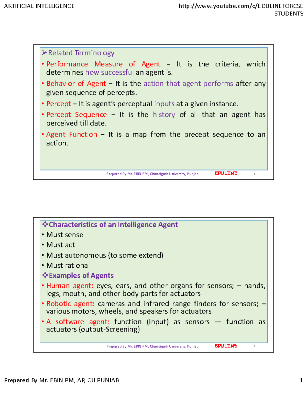 Ai-module-2-notes - Easy notes - STUDENTS ####### EDULINE Related ...