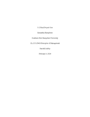 Module 4 Journal - Module 4 Journal Samantha Humphries School of ...