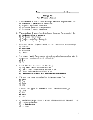 Phylum Annelida - General Zoology Lecture Notes and Handout - Animals ...