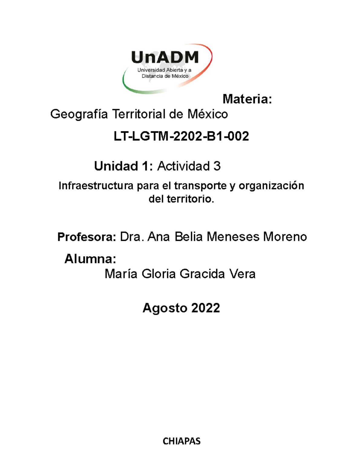 LGTM U1 A3 MGGV - LGTM U1 A1 MGGV - u1 A3 - Materia: Geografía ...