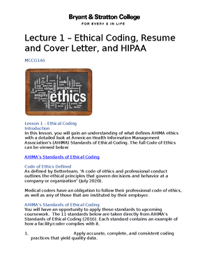 MCCG100 - Report 2 - MCCG100 – Introduction to Reimbursement & Coding Week 5 Report 2 This - Studocu