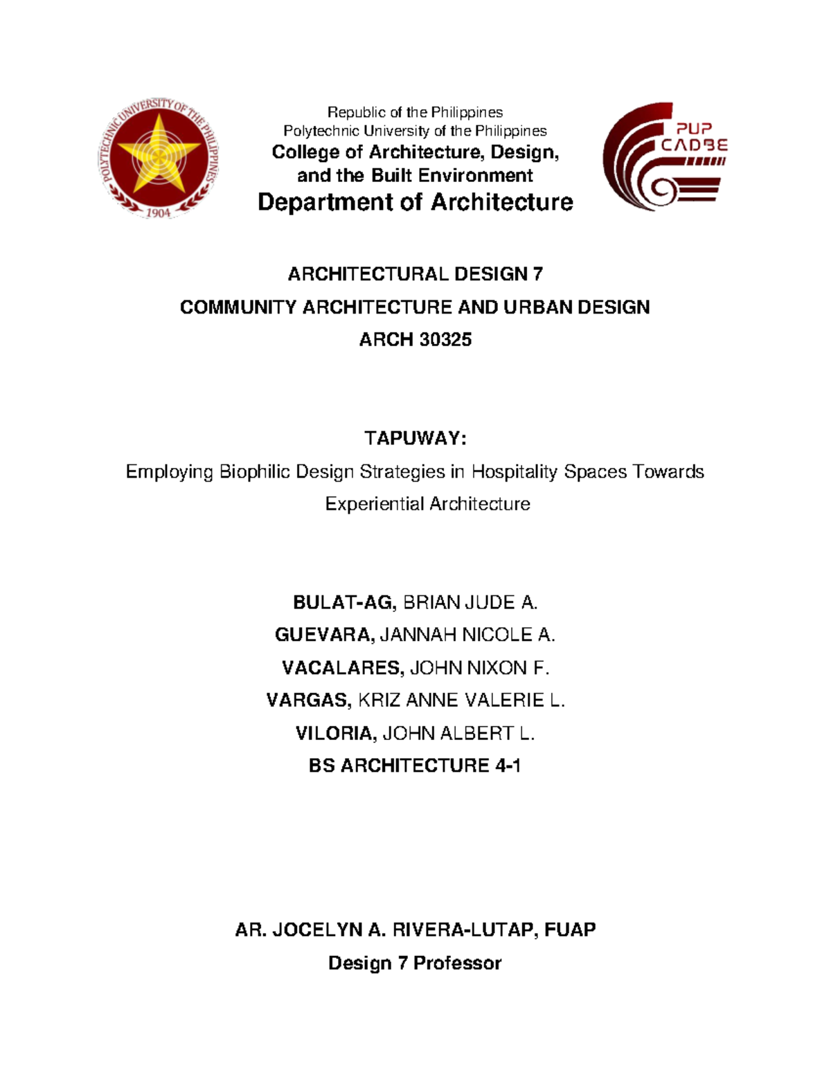 Resort Research - ARCHITECTURAL DESIGN 7 COMMUNITY ARCHITECTURE AND ...