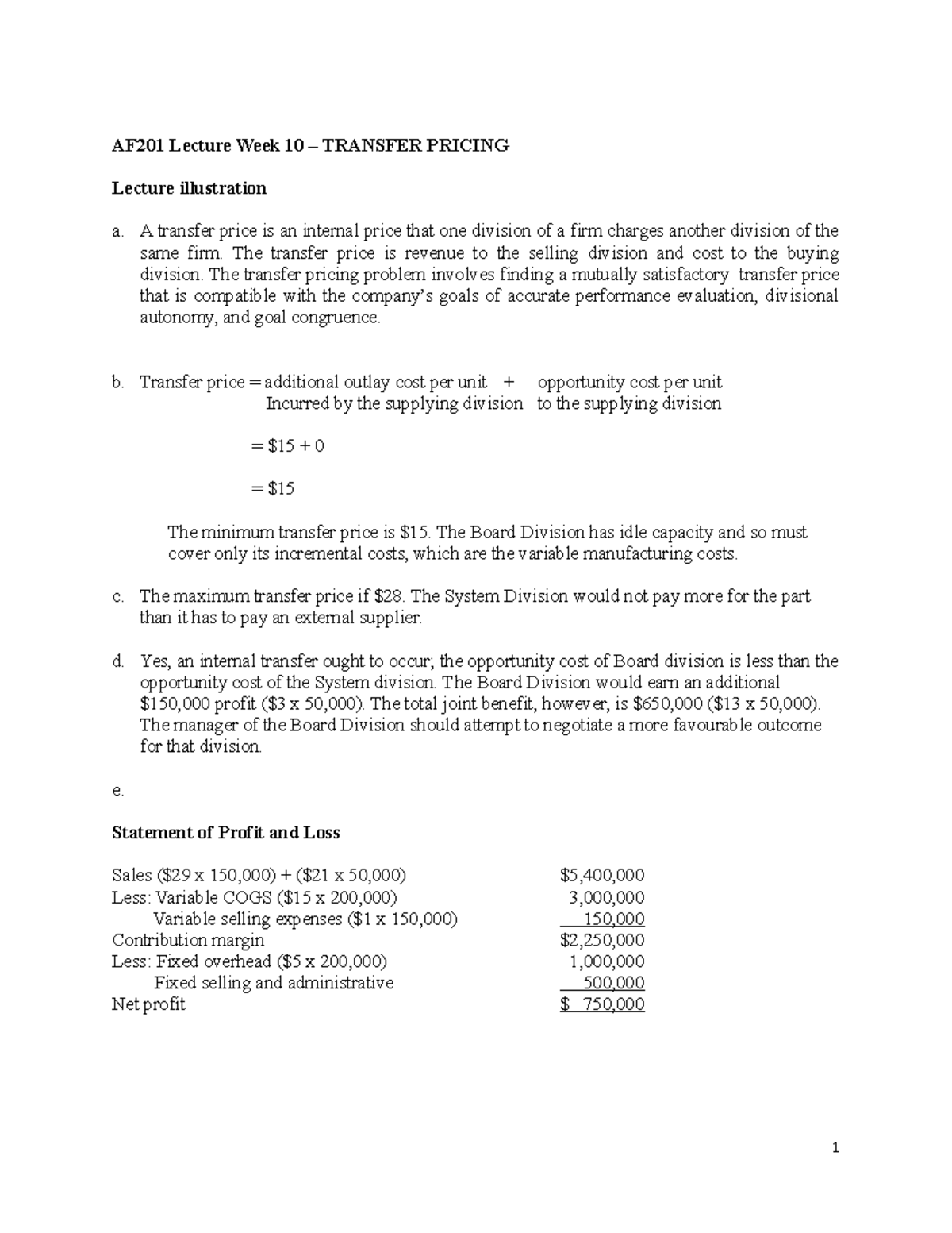 Af201 wk10 Lecture illustrations partial solutions - AF201 Lecture Week ...