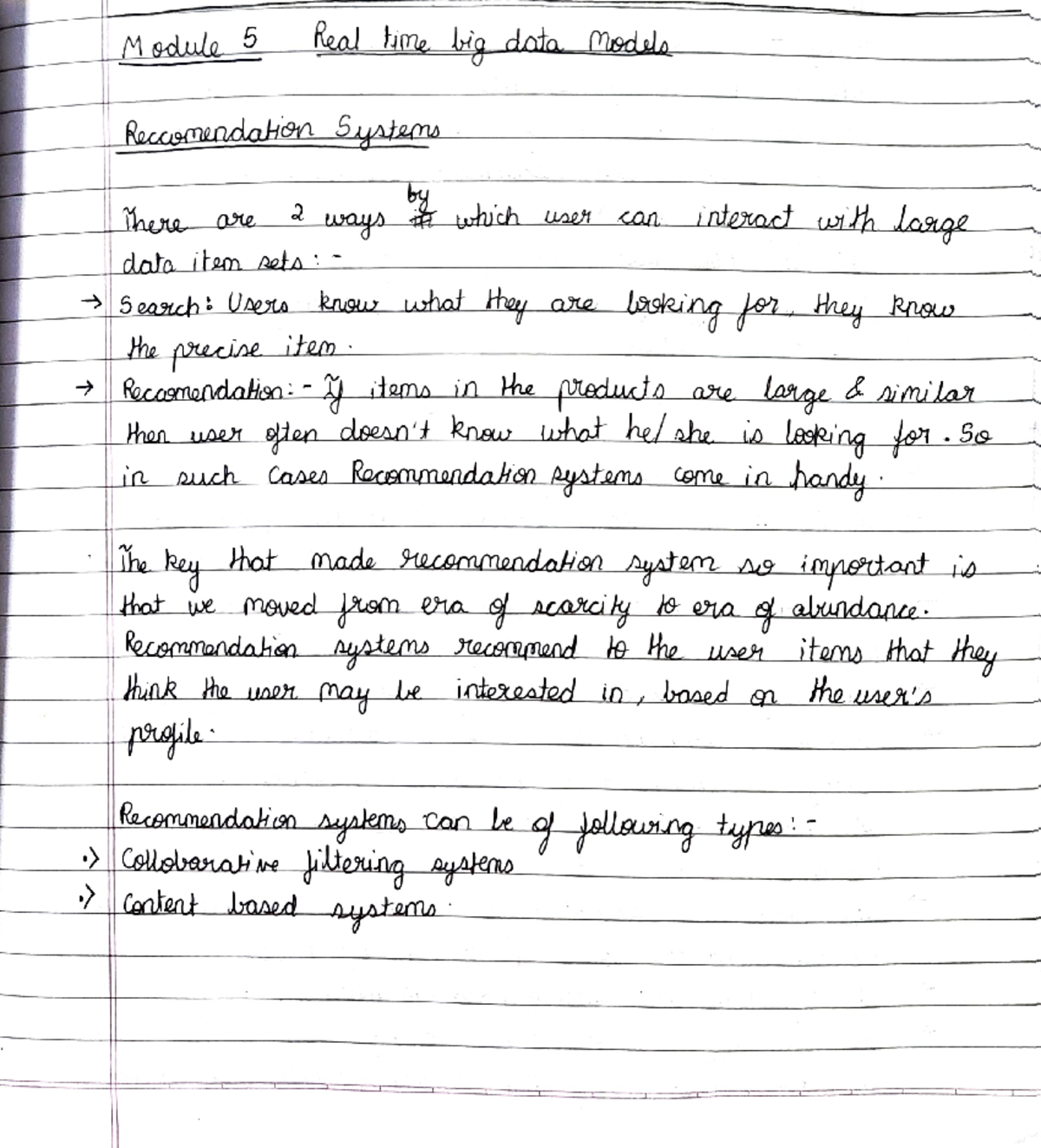 BDA Module 5 - do it - Management information system - Studocu