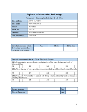 Database assignment - Higher Nationals - Summative Assignment Feedback ...