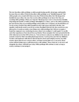 Reflection and app 3 diversity - Serving in Florida In the essay titled ...