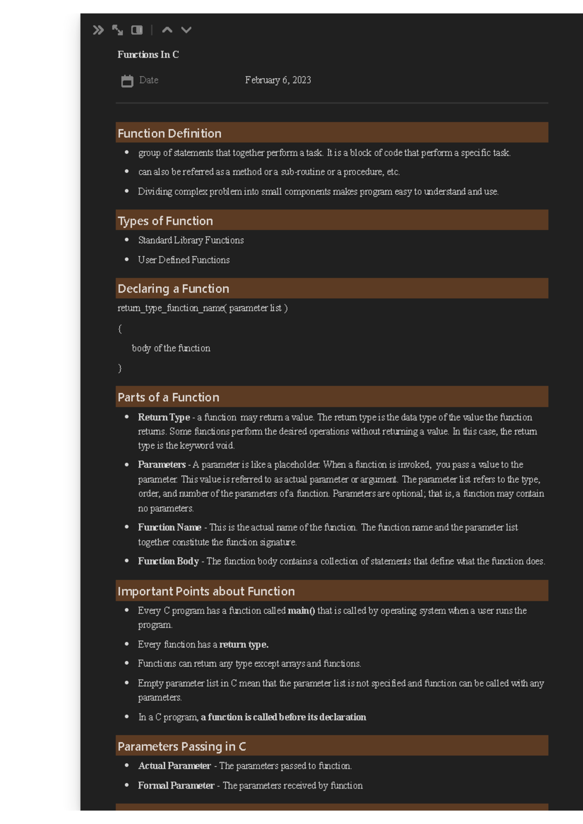 L2 Functions In C - The quick brown fox - Function Definition • group ...