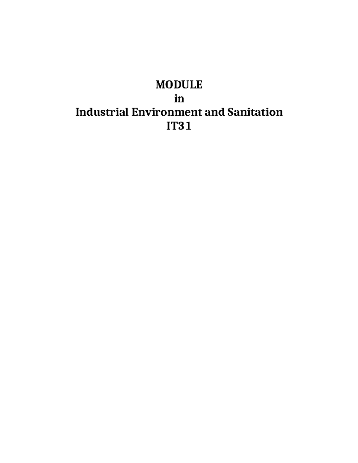 Module-IT-31-1 - IT module - MODULE in Industrial Environment and ...