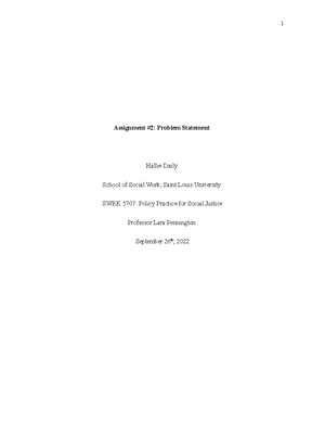 SWRK 5707 Assignment #5 Logic Model copy - Logic Model for Advocacy and ...