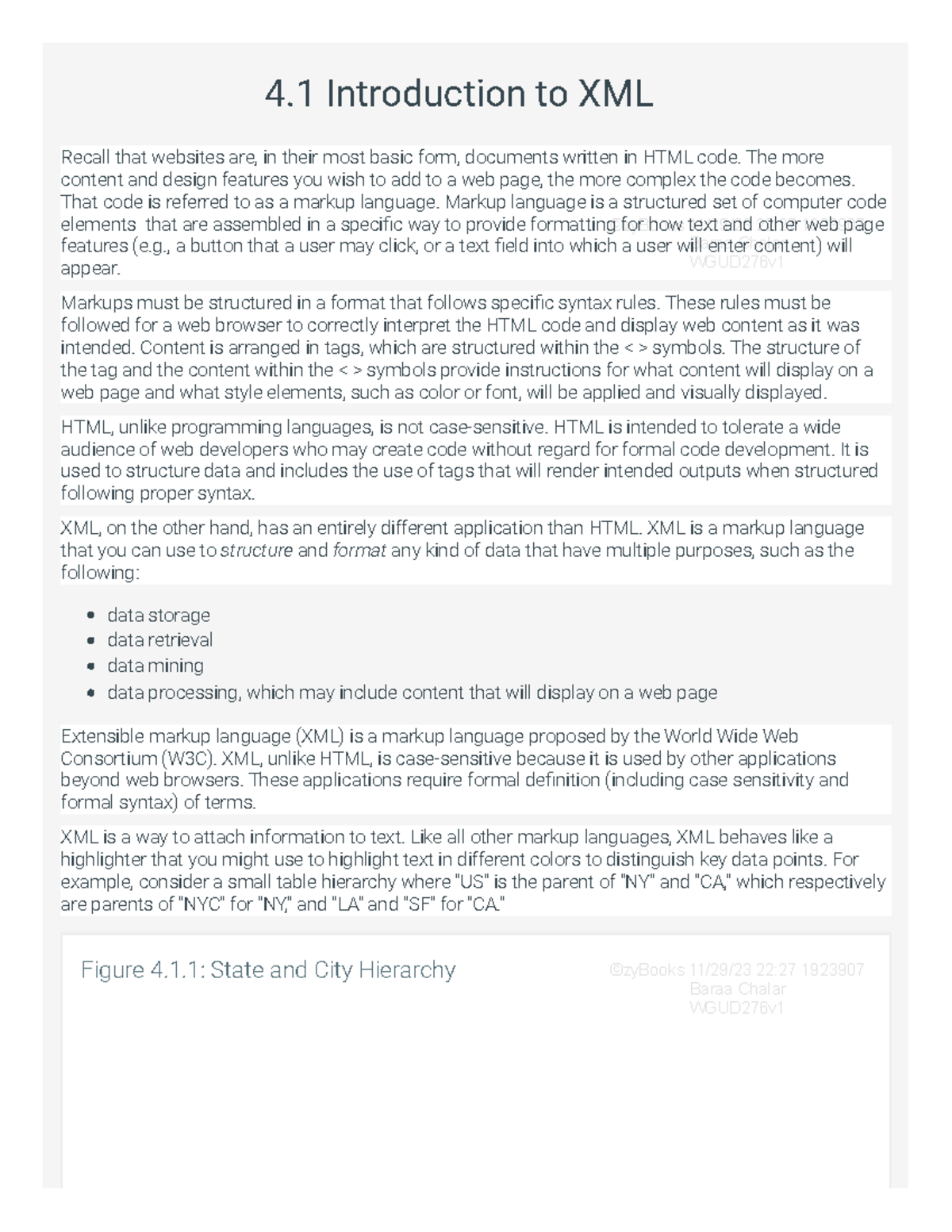 Xml intro - 4 Introduction to XML Recall that websites are, in their ...