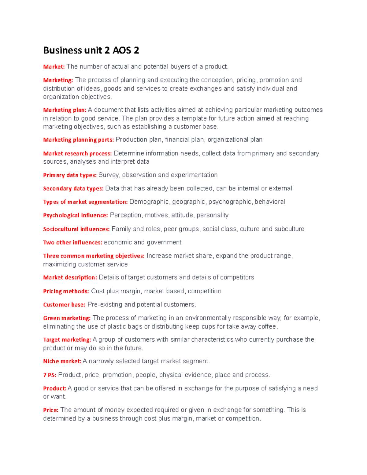 Business unit 2 AOS 2 - Business unit 2 AOS 2 Market: The number of ...
