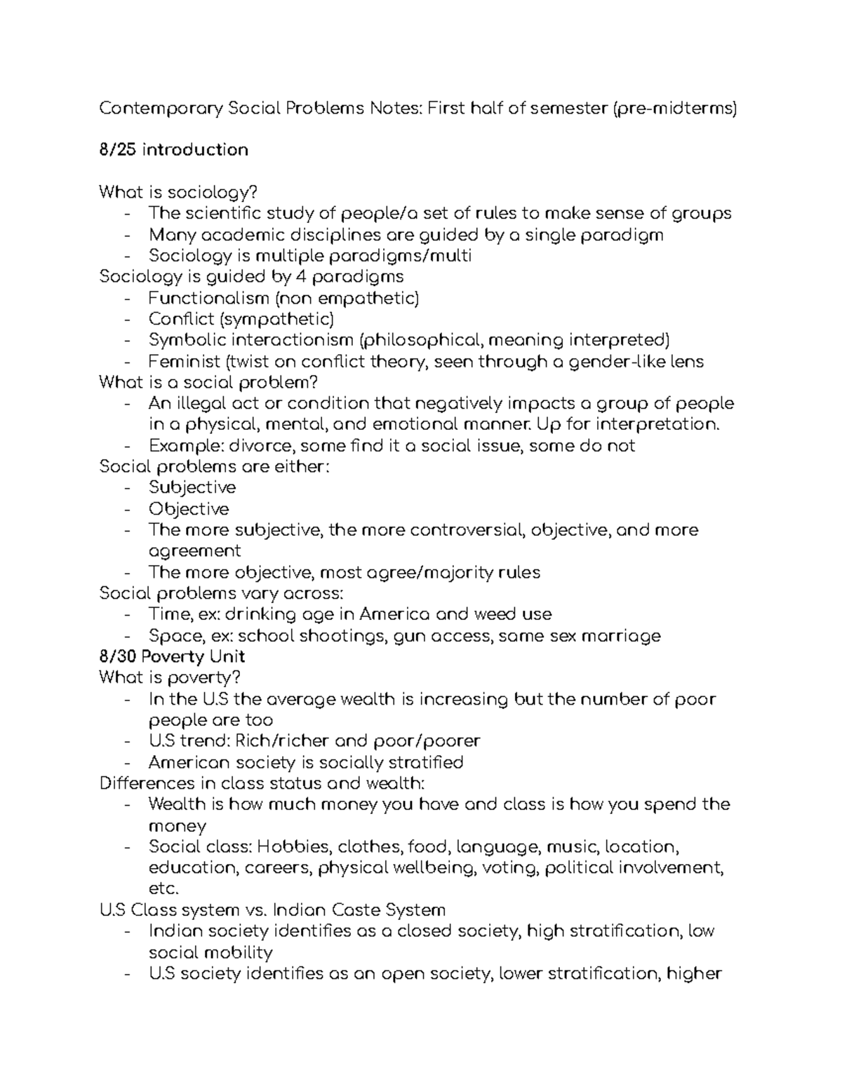 Copy of SOC 2 - Copy of SOC 2 - Contemporary Social Problems Notes ...