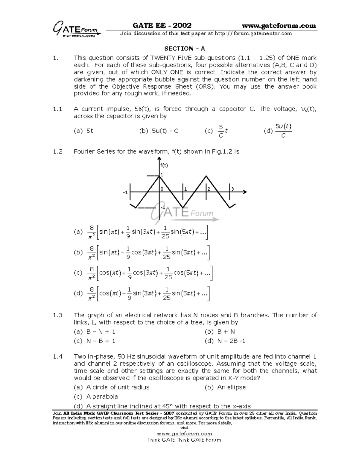 Gate Exam_EE-2002 - ####### - Studocu
