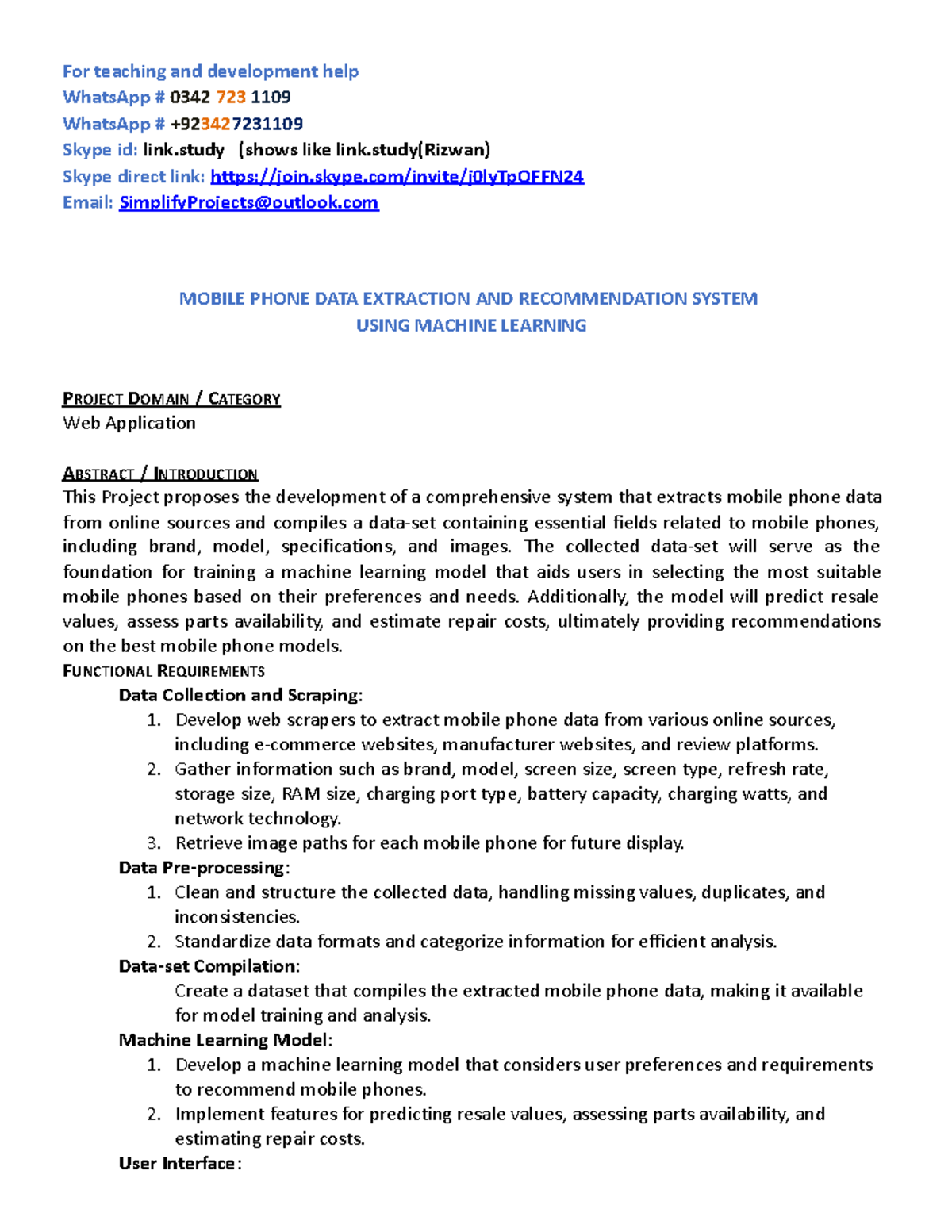 Mobile Phone DATA Extraction AND Recommendation System Using Machine ...